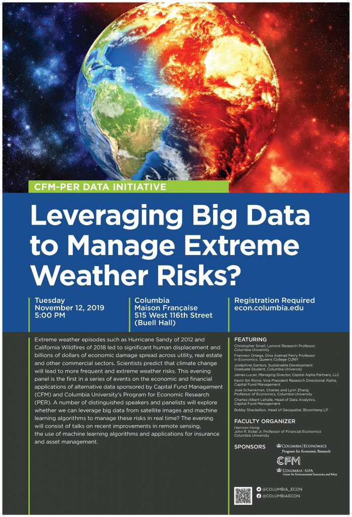 Leveraging Big Data to Manage Extreme Weather Risks? | Department of ...